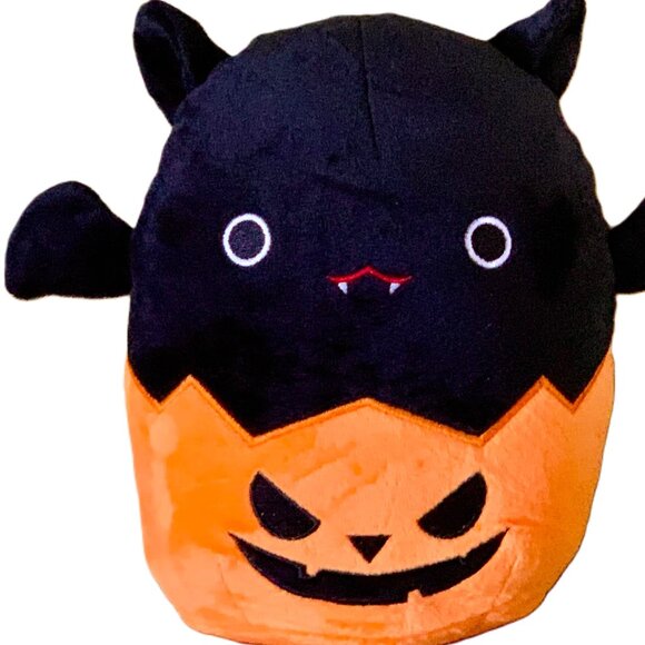 Toys | Squishy Halloween Black Bat In Jack O Lantern Embroidered Plush ...